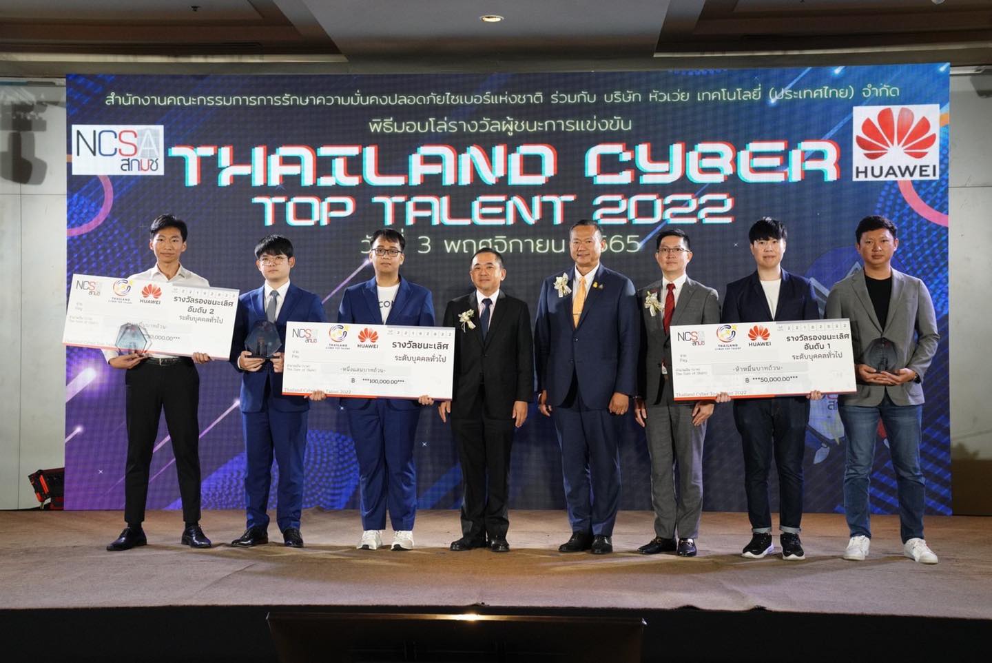 สำนักงานคณะกรรมการการรักษาความมั่นคงปลอดภัยไซเบอร์แห่งชาติ (สกมช.) จัดพิธีมอบโล่และเงินรางวัลแก่ ...