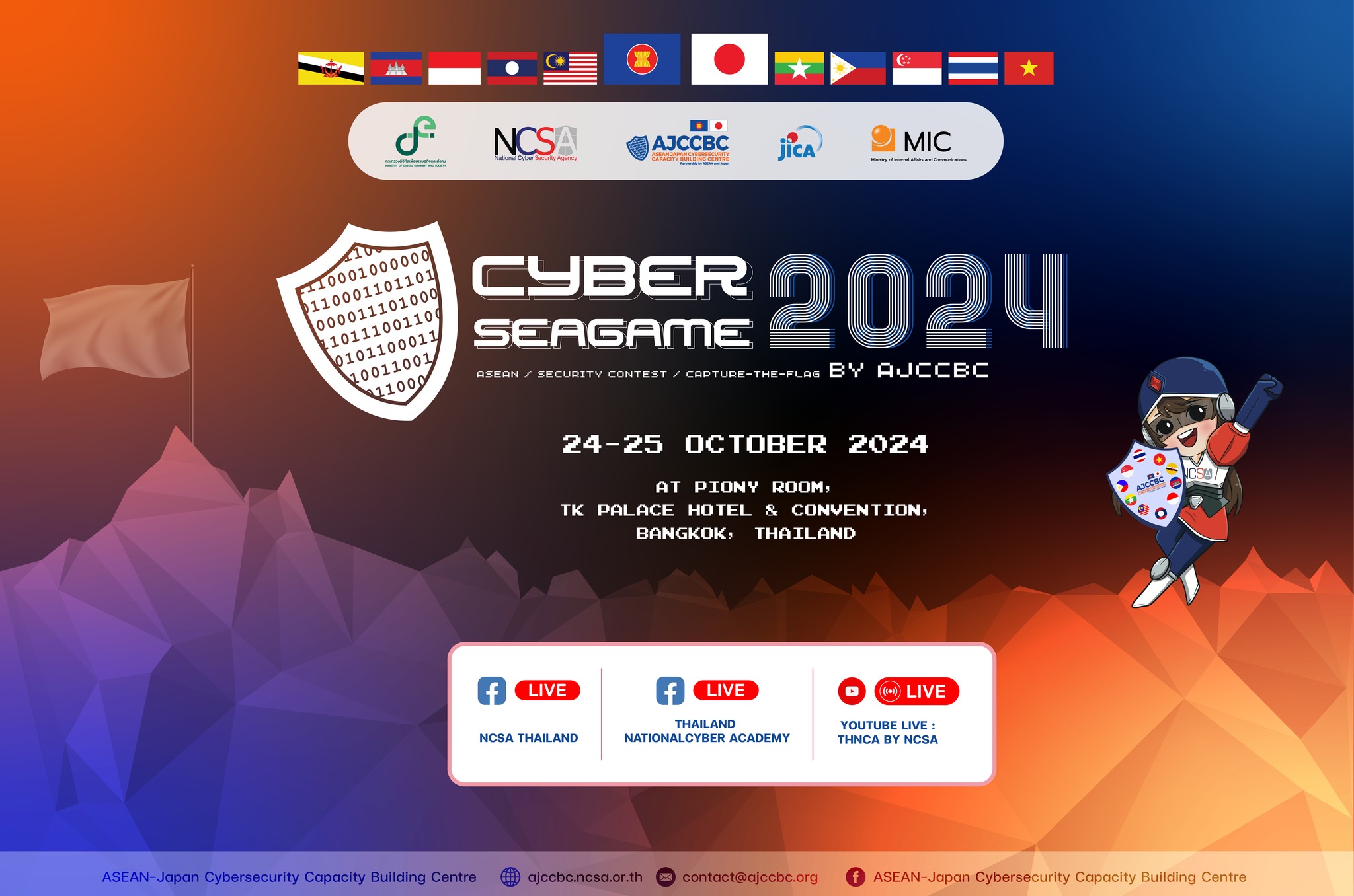 กิจกรรมการแข่งขัน Cyber Seagame 2024 ย้อนหลัง - CTF Thailand