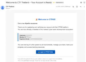 CTFAD Portal Registration Guide | CTF Thailand